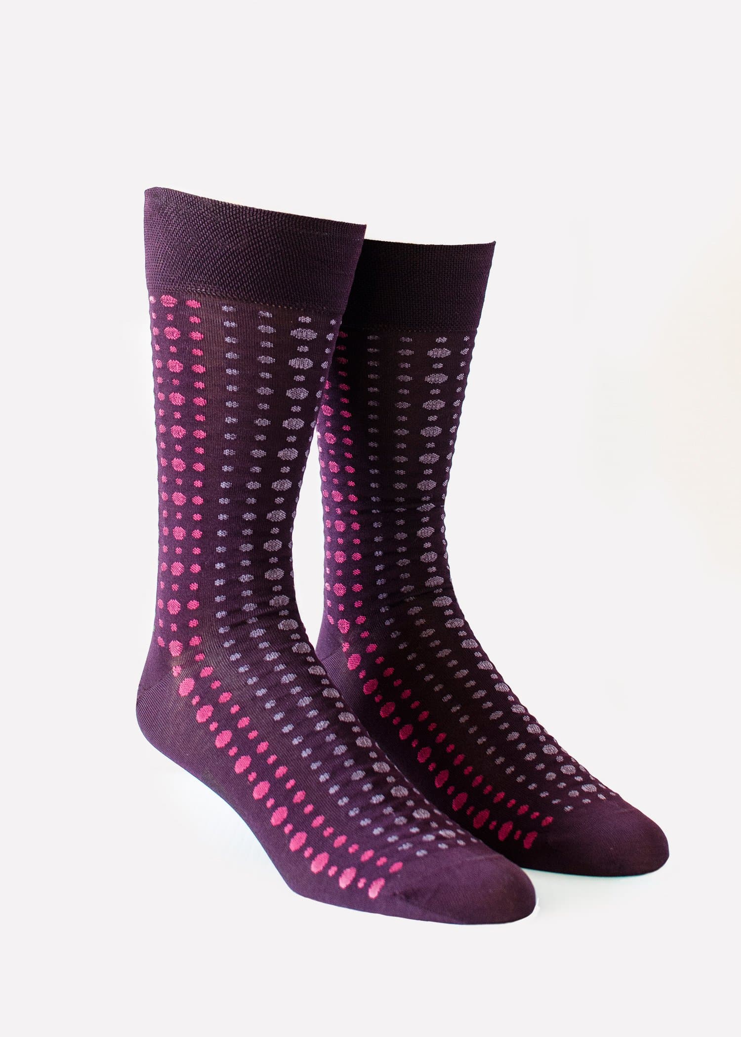 Dots On - Plum – fütz | Socks Simplified