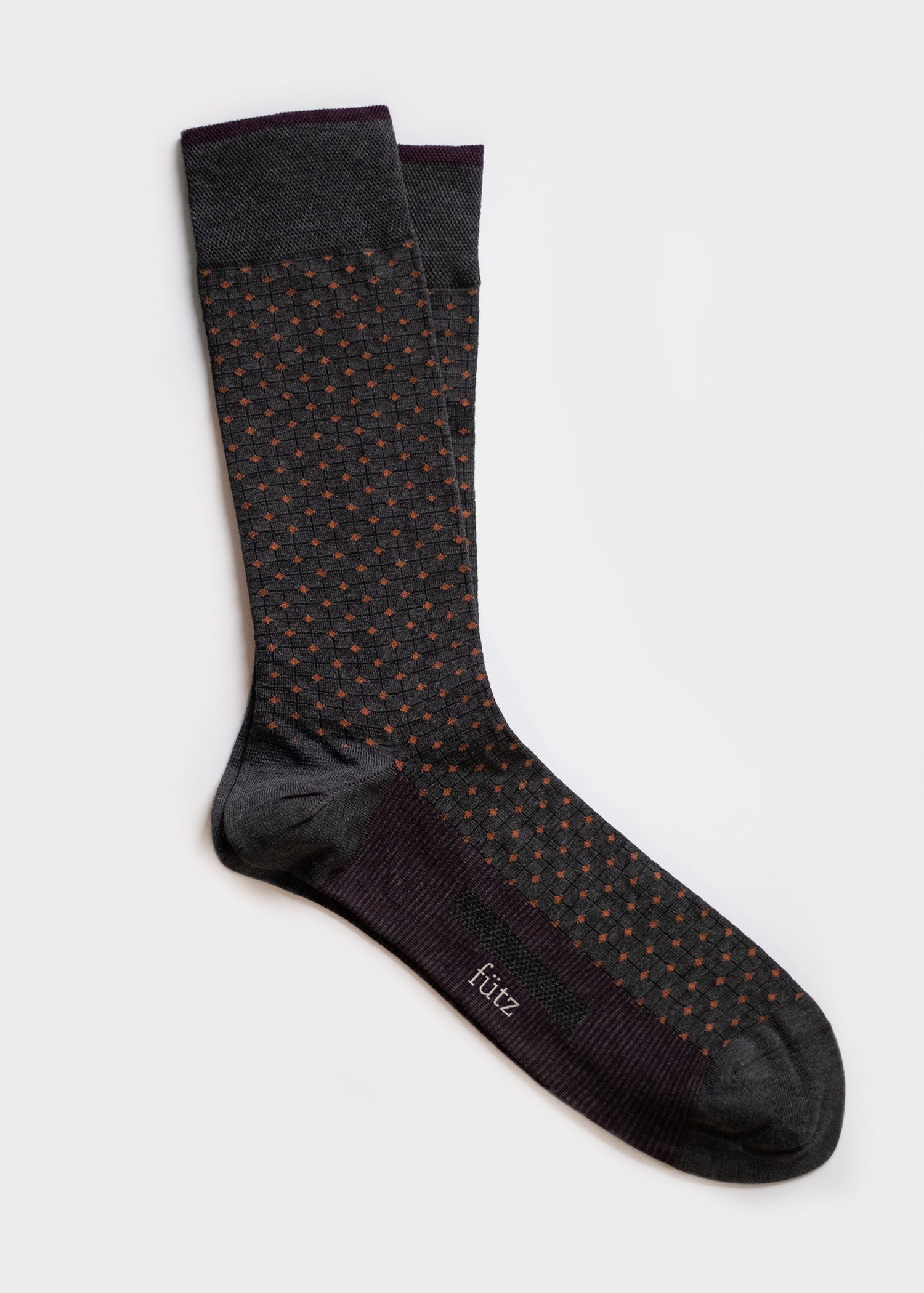 Dots Alot - Charcoal – fütz | Socks Simplified